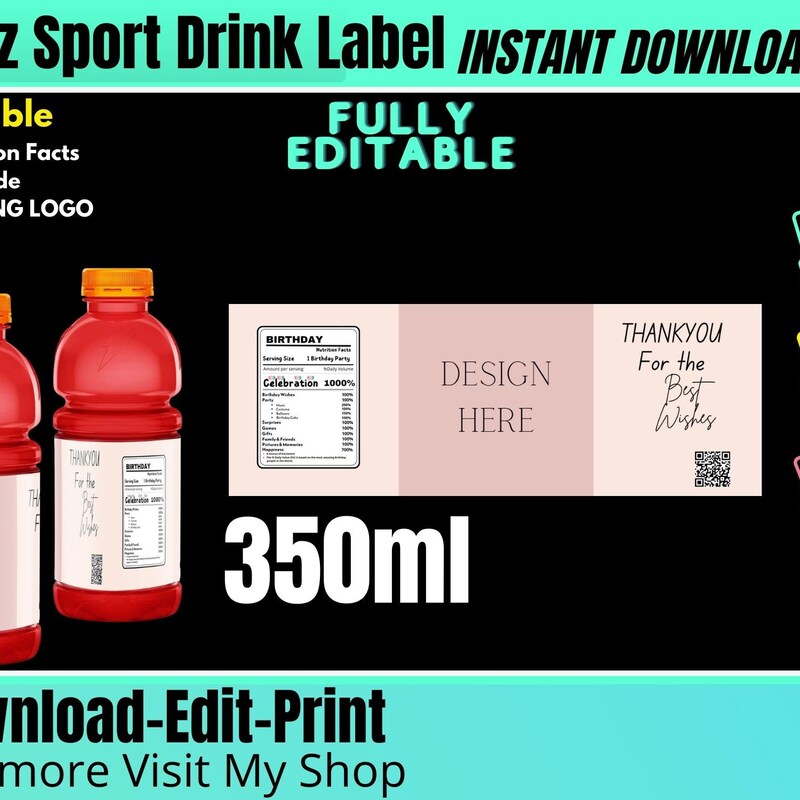 Label Template - Etsy