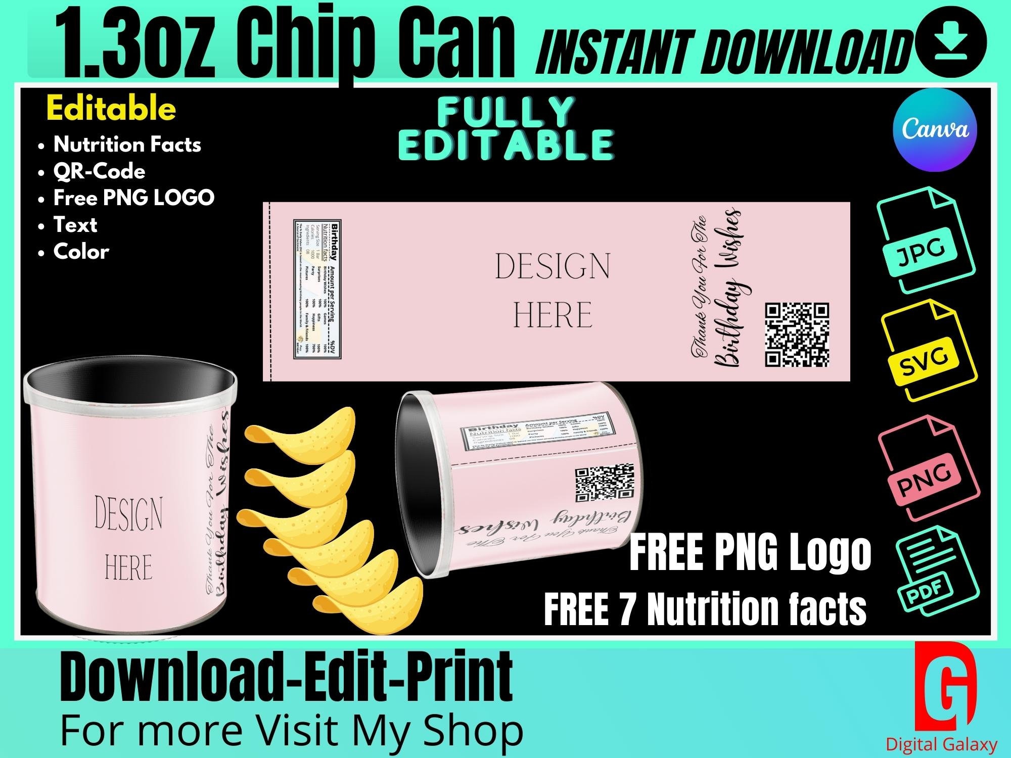 Canned Food Label Template