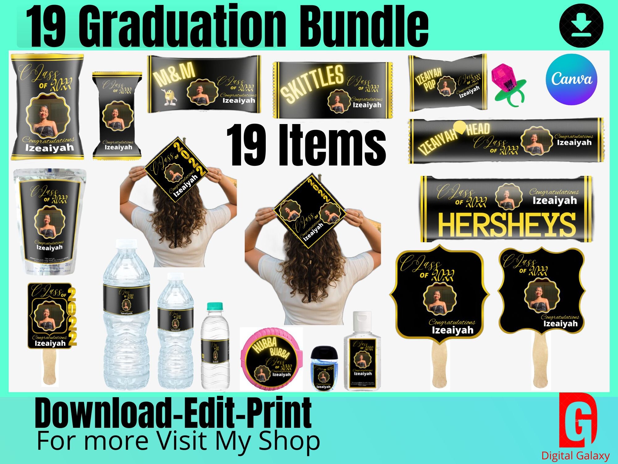 Elegant Graduation Template - Etsy
