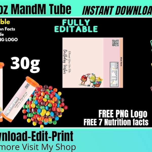 M and M Wrappers - Etsy