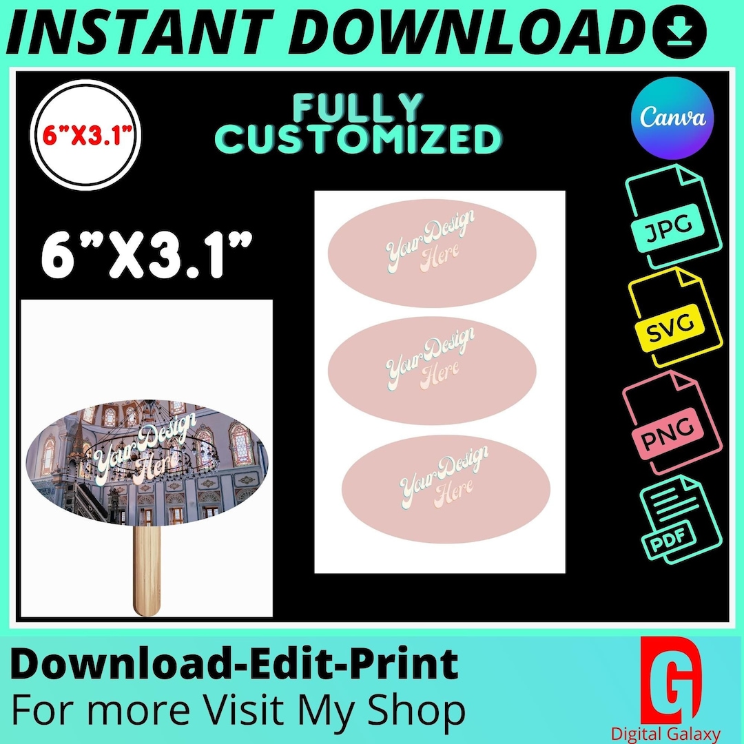 Church Fan Template Paddle Fan Template Paddle Fan Printable Paddle Fan ...
