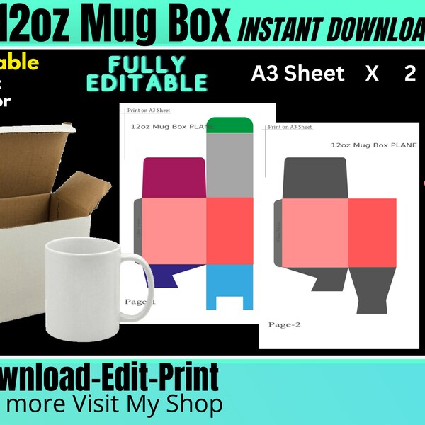 Mug Box - Etsy