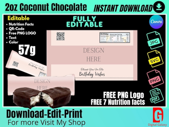 Bounty Chocolate Wrapper