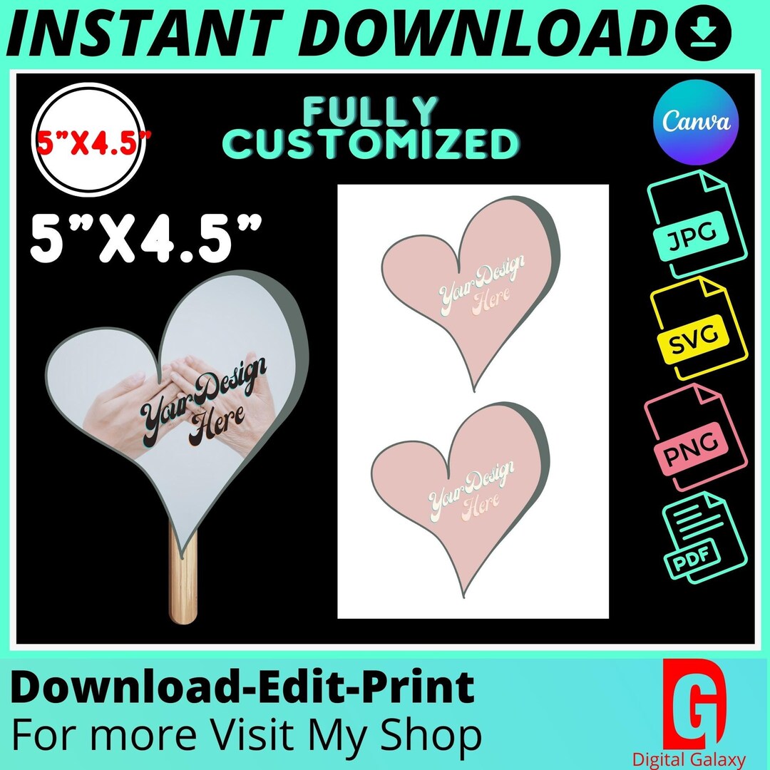 Church Fan Template, Paddle Fan Template, Paddle Fan Printable, Paddle ...