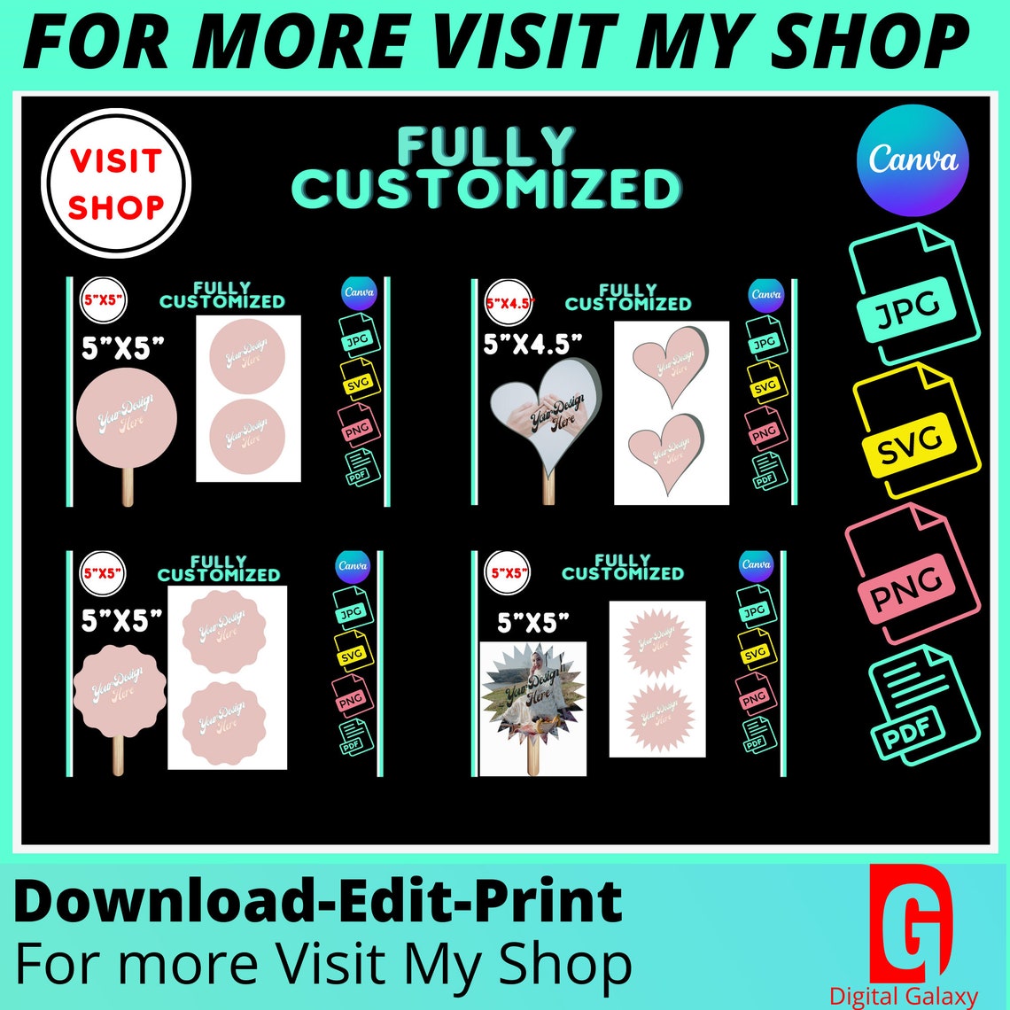 Church Fan Template Paddle Fan Template Paddle Fan | Etsy