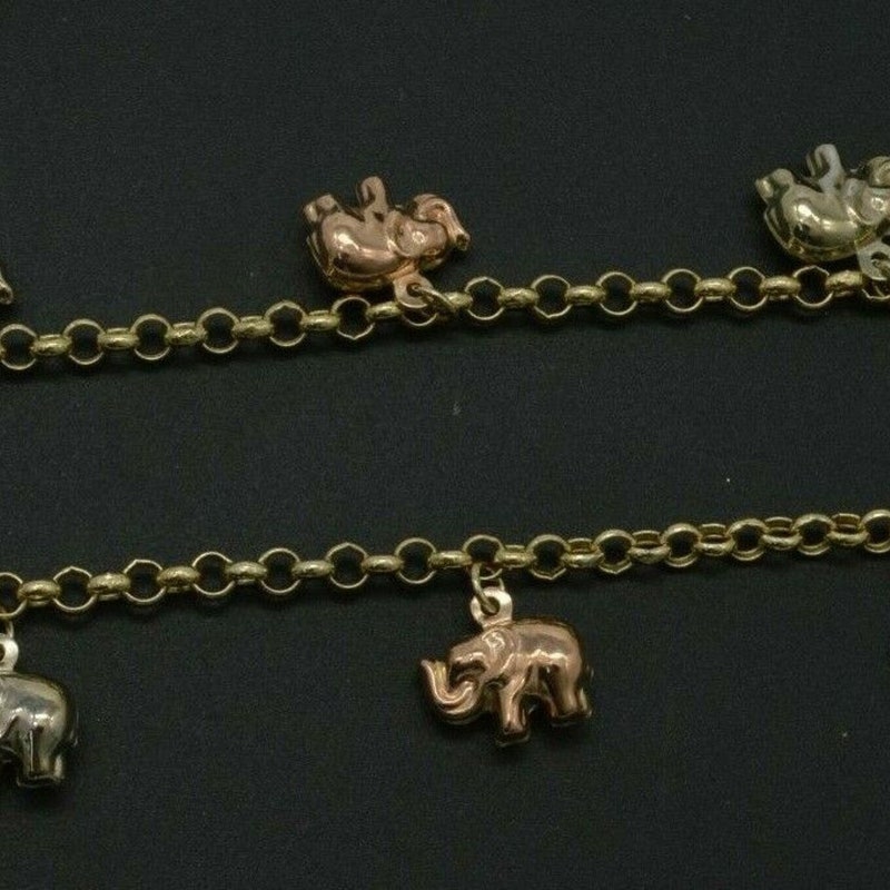 Elephant Anklet - Etsy