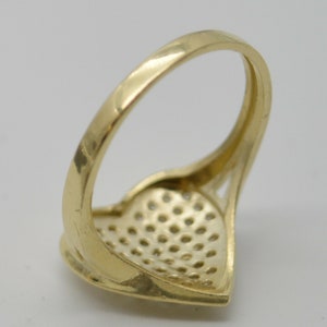 Real Solid 10K Yellow Gold Women's Heart CZ Engagement Ring All Sizes ...