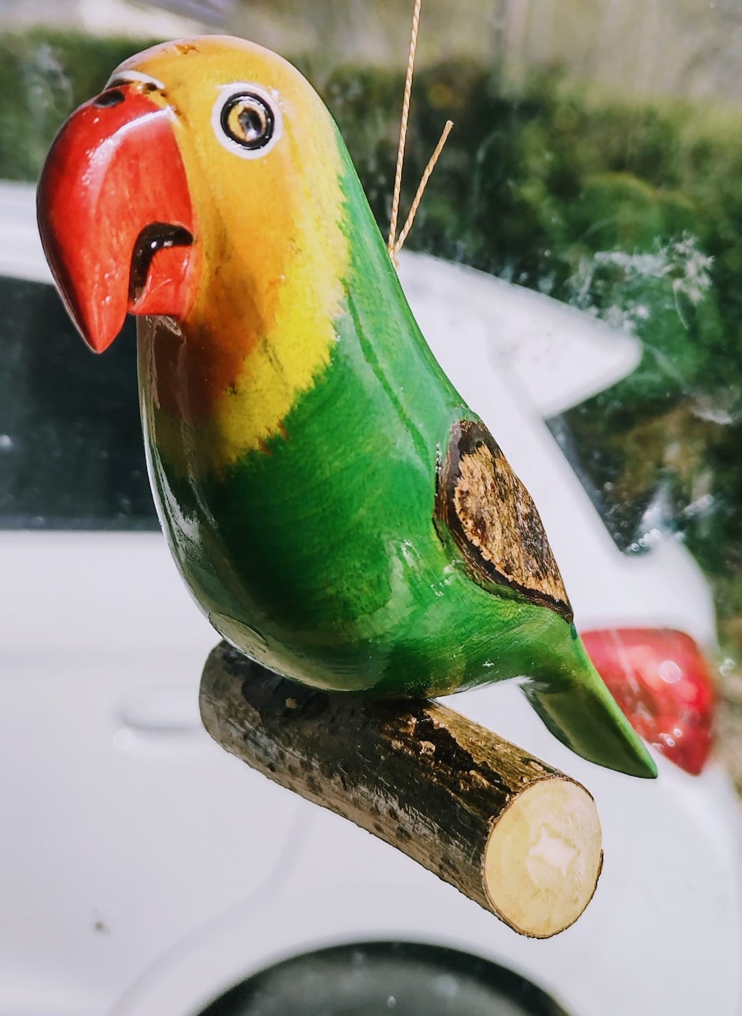 Hand Carved Wooden Parrot Wall Hanging - Etsy