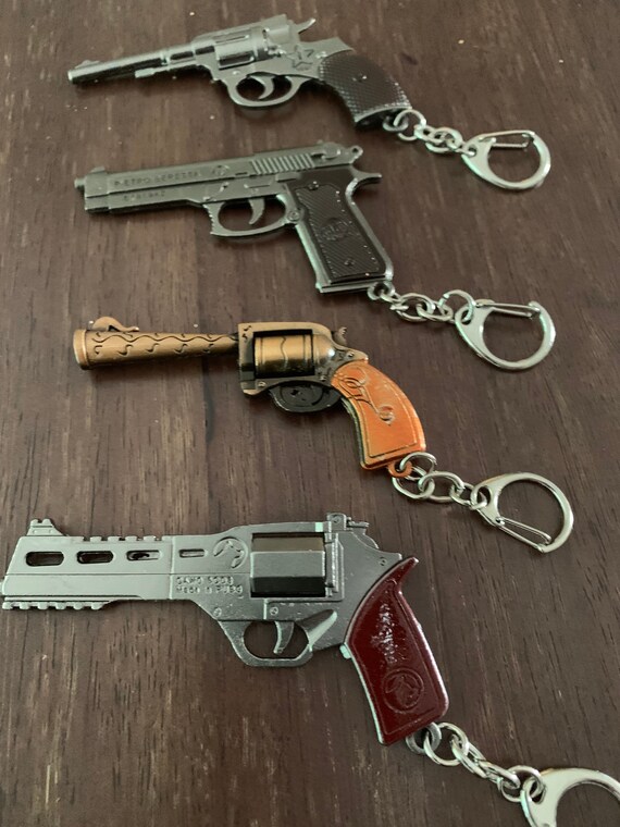 Metal Gun Keychains - Etsy
