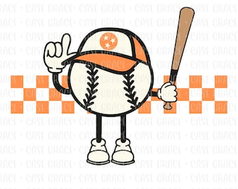 ORANGE TENNESSEE BASEBALL - Etsy
