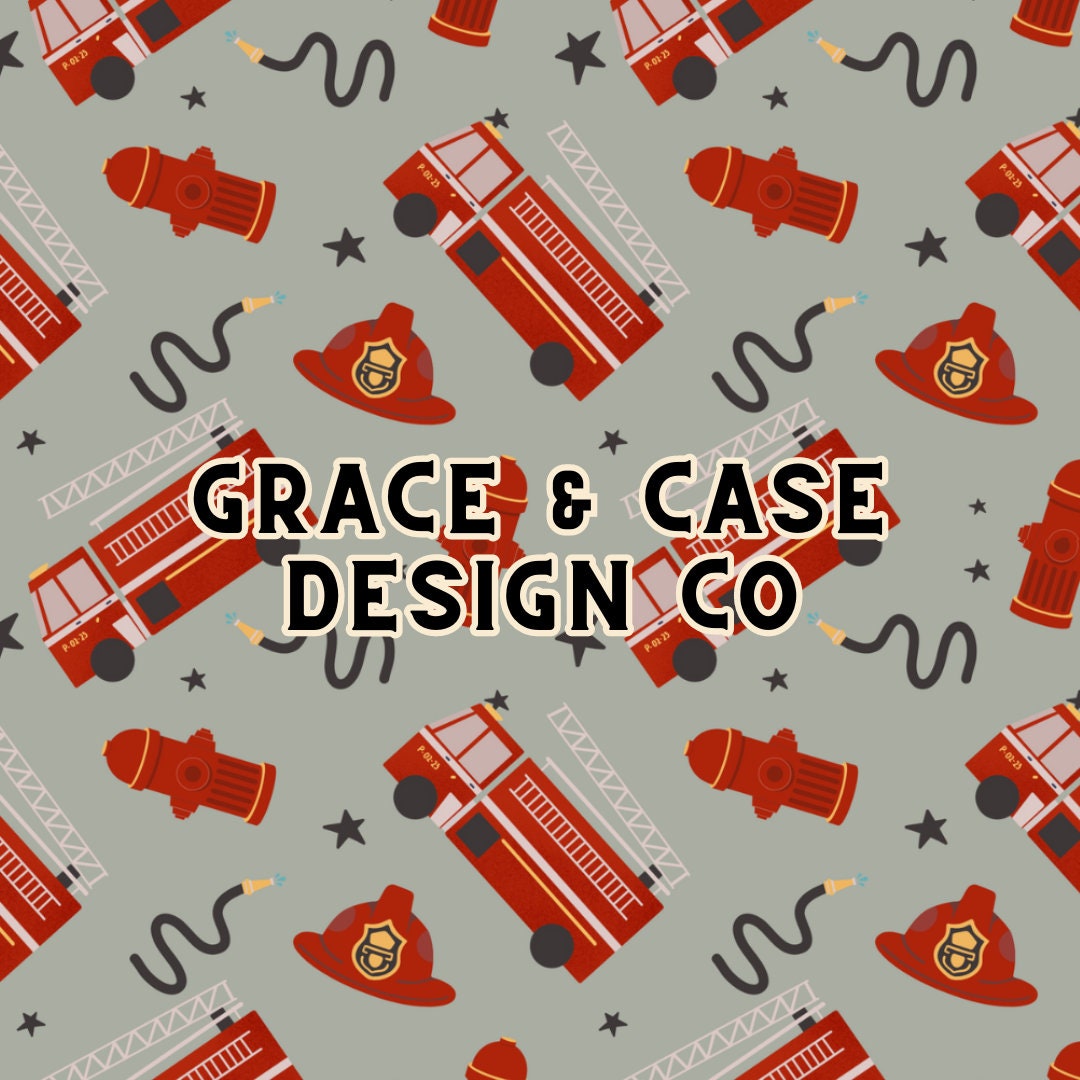 Fireman Firefighter Seamless Pattern Design - Etsy