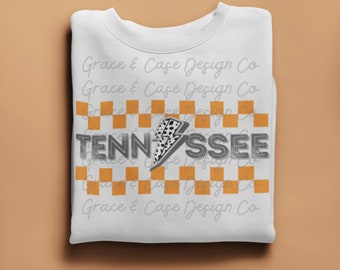 Tennessee Vols PNG Retro Checkerboard Sublimation Design TN Volunteers ...
