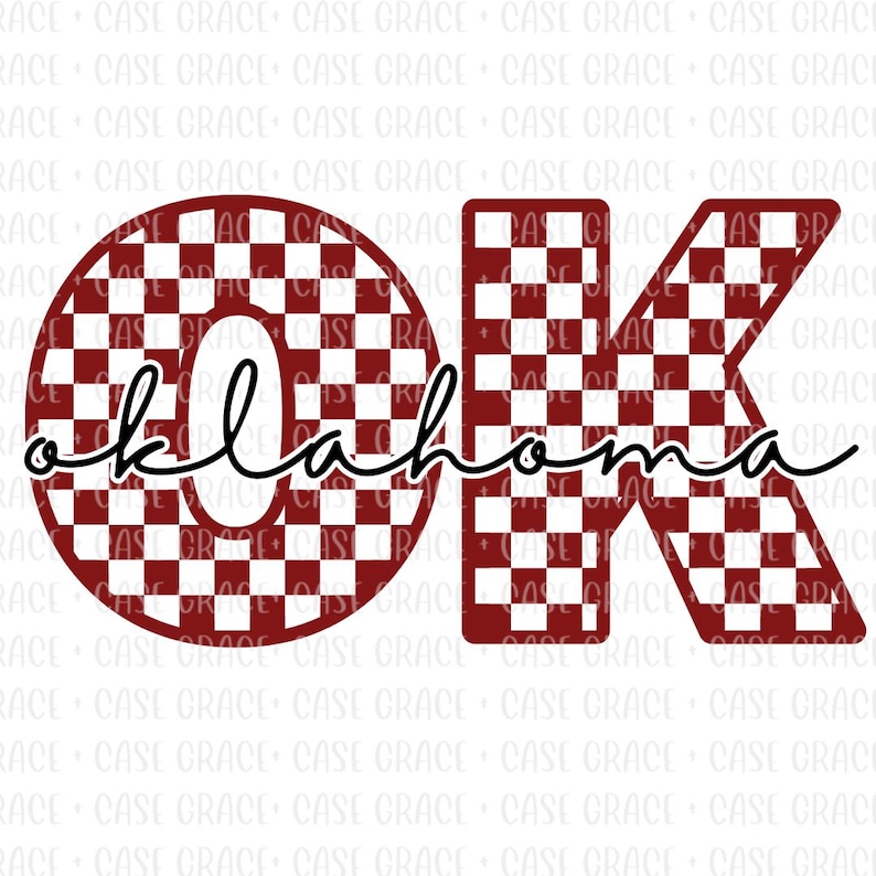 Oklahoma Checker PNG - Etsy