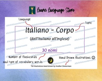 Italian Body Parts - Etsy