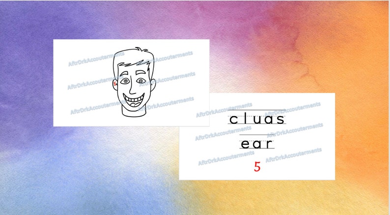 Irish Body Parts Flashcards - Etsy