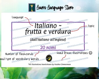 Italian Fruits and Vegetables - Etsy