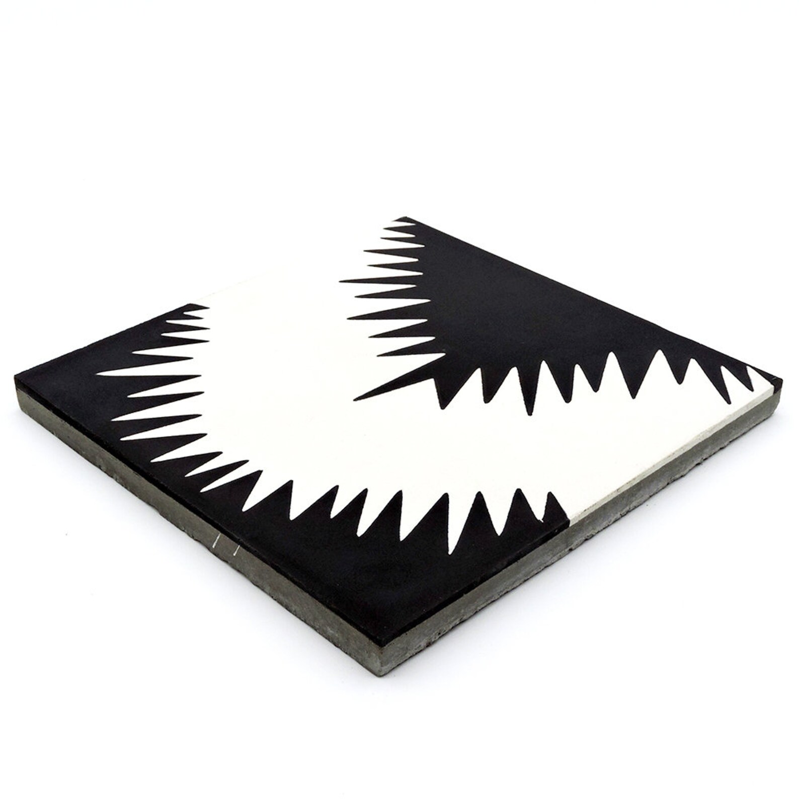 Moroccan Handmade Cement Tiles 8 Inch X 8 Inch Black and - Etsy