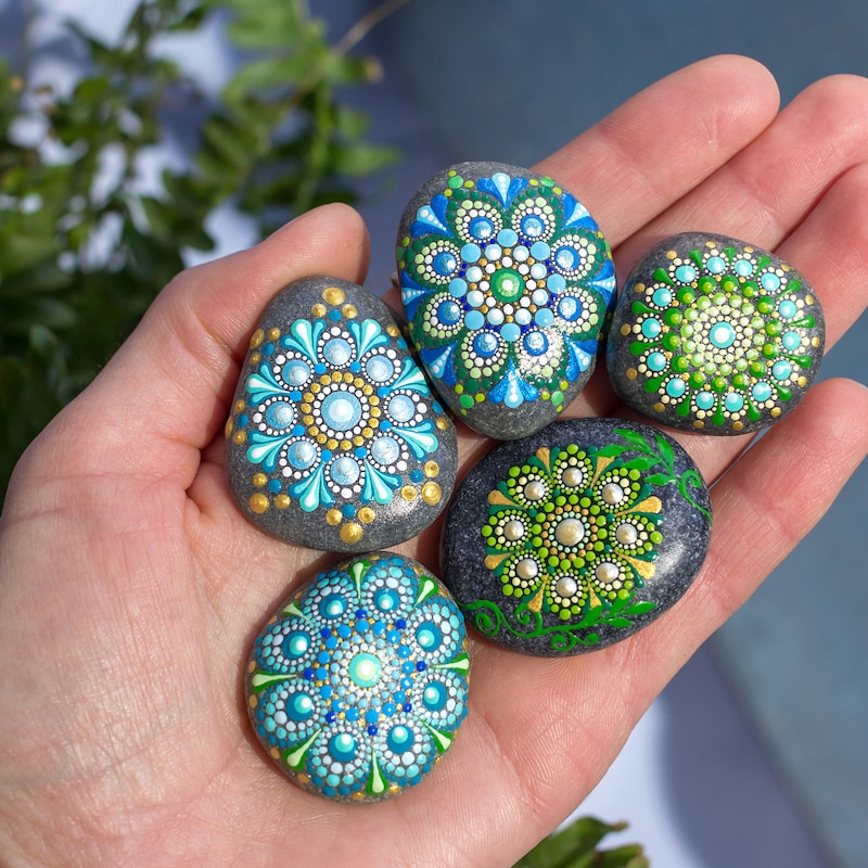Painted Rocks Mandala - Etsy