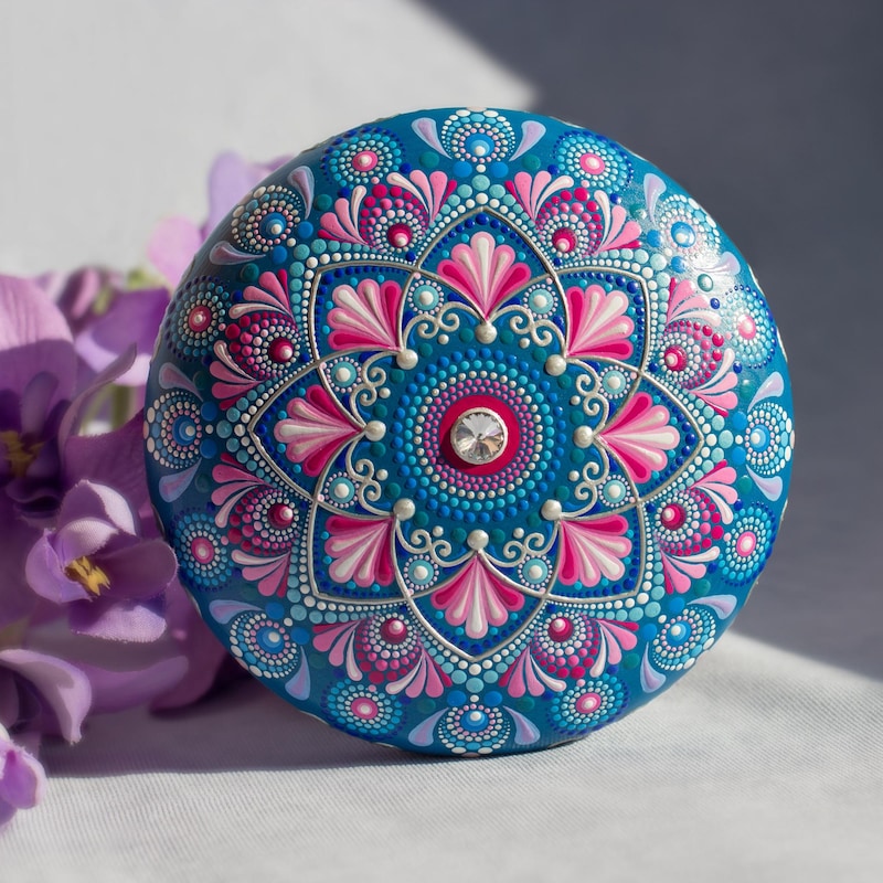 Mandala Stone - Etsy