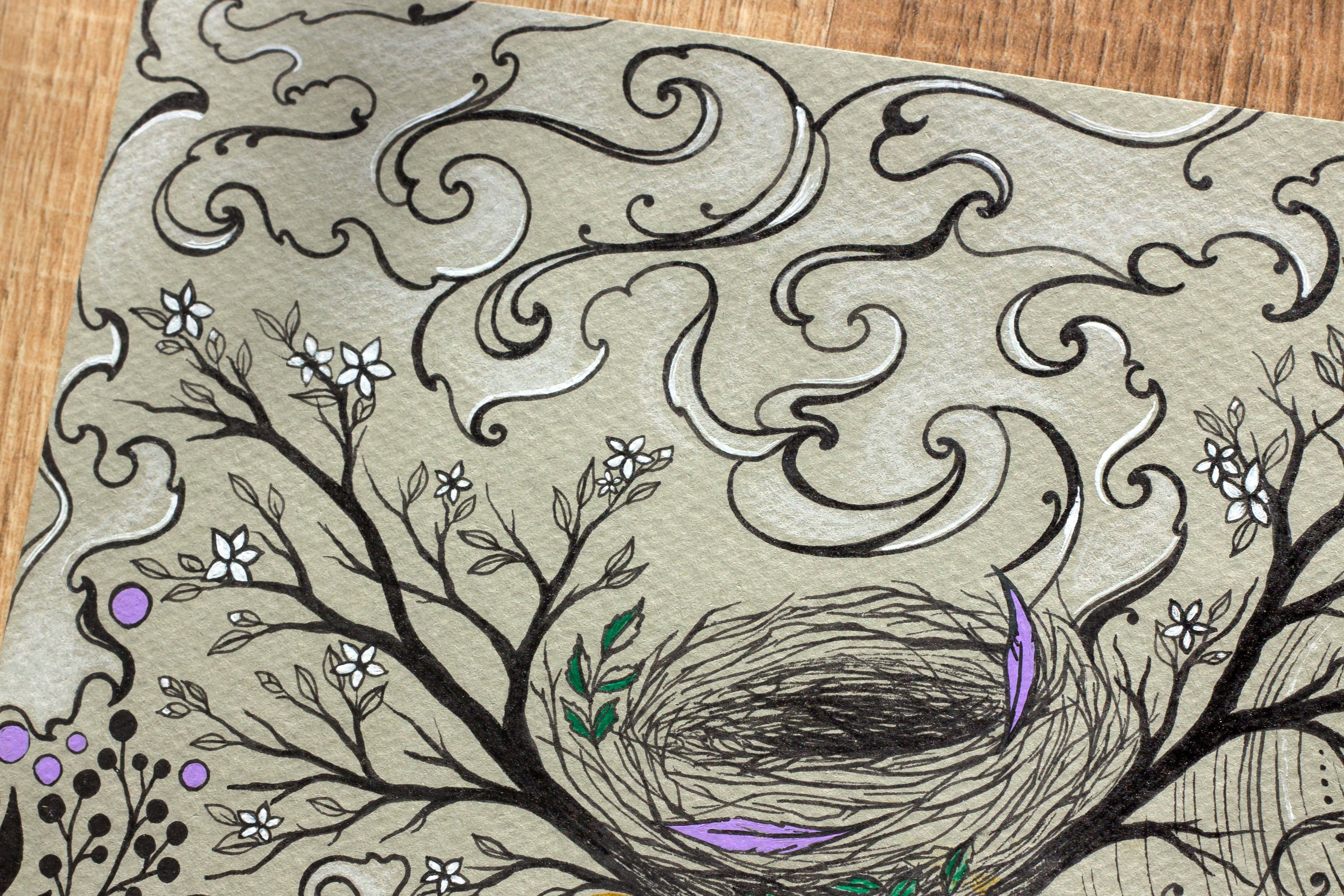 Nymph Art Print Forest Nymph Painting Nature Spirit Poster - Etsy