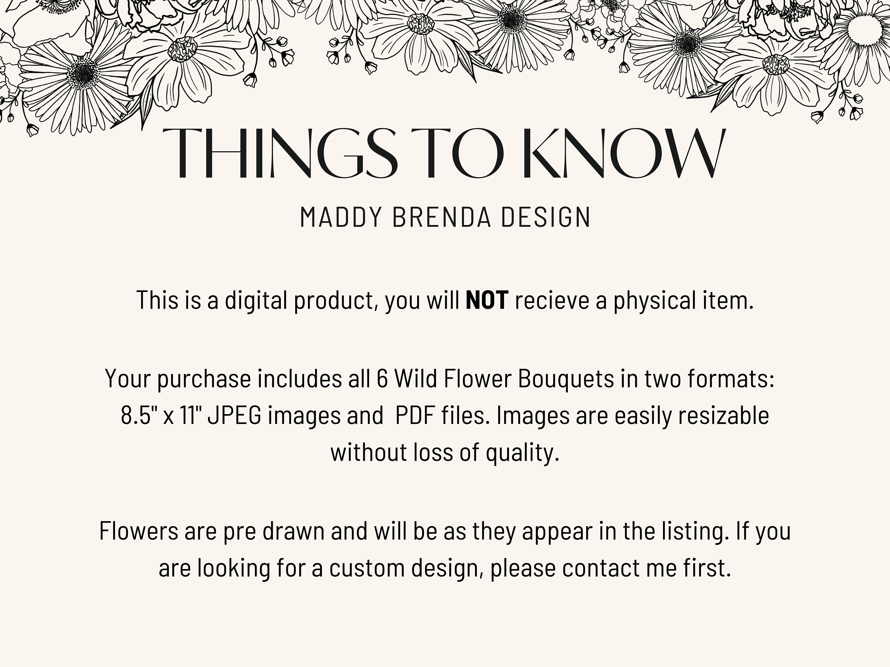 Dainty Wildflower Tattoo Design, Floral Svg, Botanical Bouquet, Birth ...