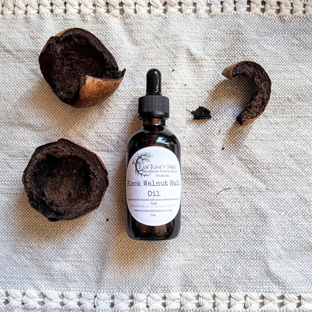 Black Walnut Hull Oil - 2oz Wildcrafted Herbal Oil for Natural Skincare ...