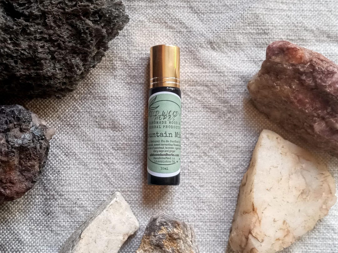 Mountain Mist Cologne Roller for Men With Tea Tree Oil, Patchouli ...