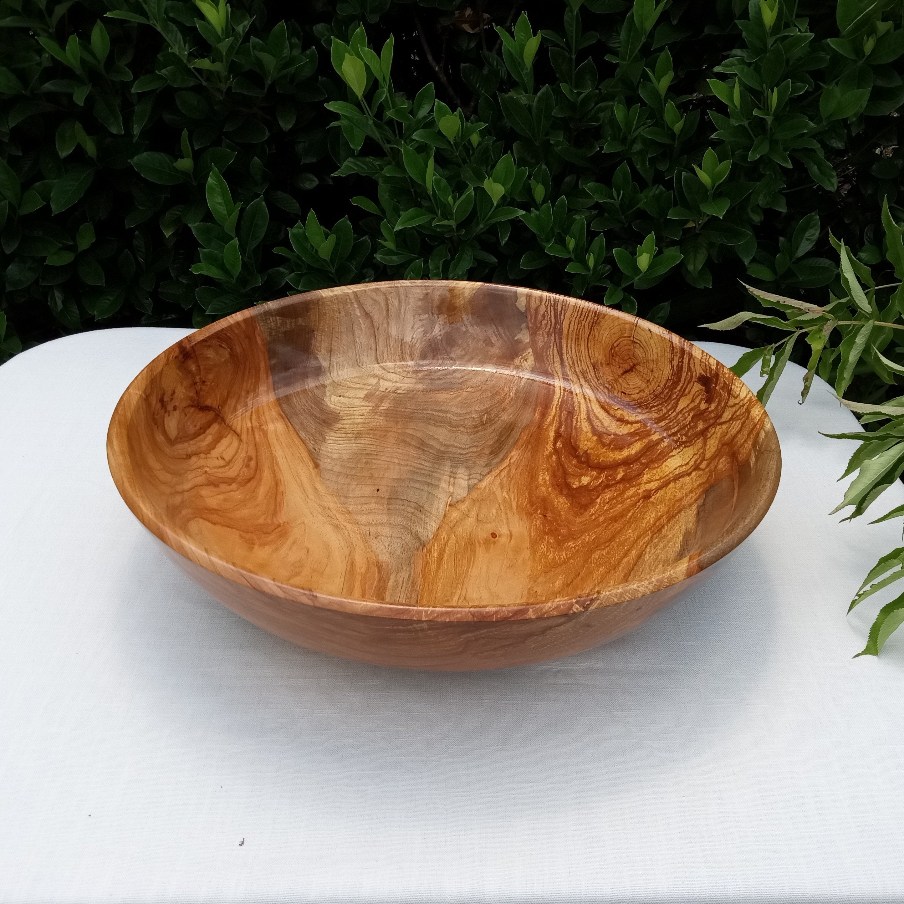 22 Handmade Pecan Wood Bowl/ Extra Large Decorative Wooden Bowl ...