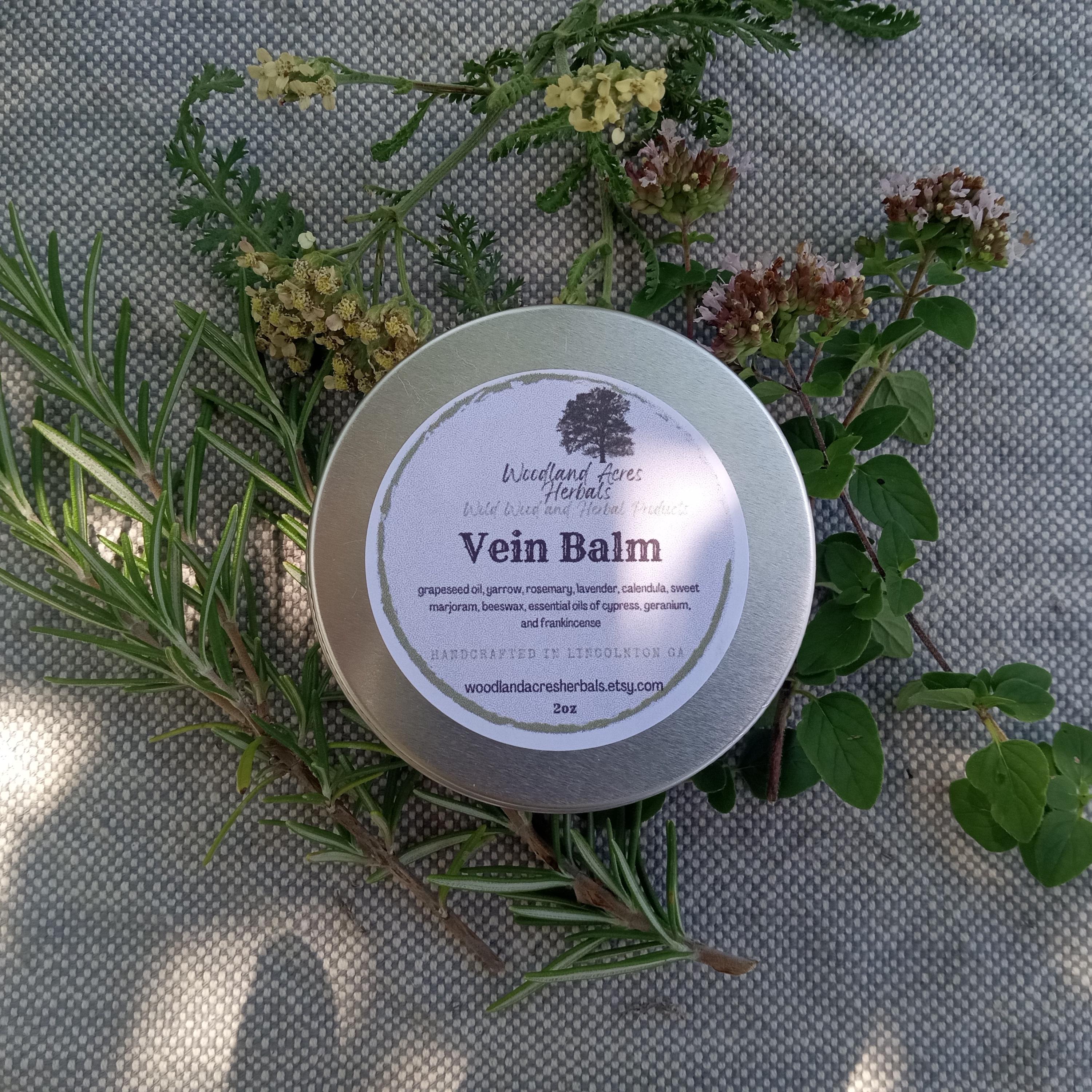 Herbal Vein Salve: Yarrow, Calendula, Cypress & Geranium Toning ...