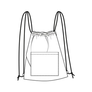 String Backpack , PDF Printable Sewing Pattern in English, Instant ...