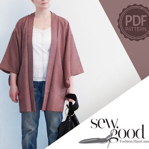 Women Kimono Top , 2 Files With All Sizes in English, PDF Printable ...