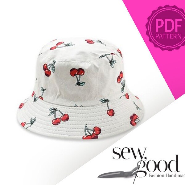 Pony Tail Bucket Hat PDF Sewing Pattern - 58cm - Etsy Canada