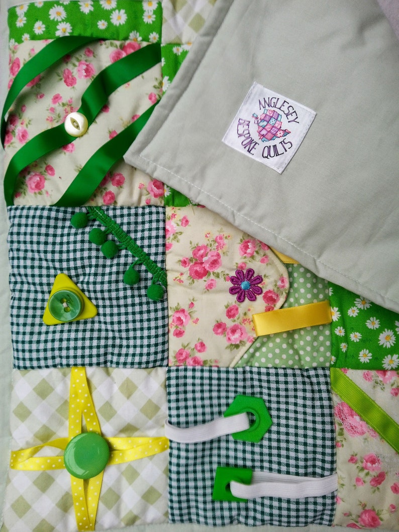 Handcrafted Bespoke Fidget Quilt for Dementia / Sensory Blanket - Etsy