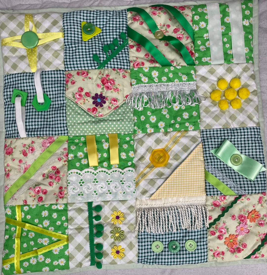 Handcrafted Bespoke Fidget Quilt for Dementia / Sensory Blanket - Etsy