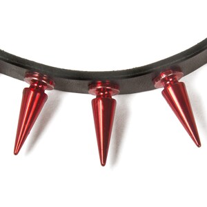 Rivithead Red Spike Choker - Etsy