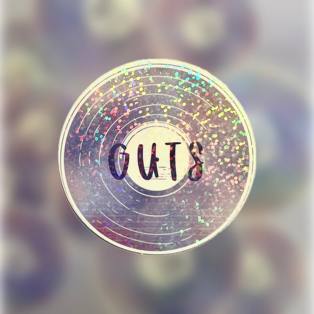 GUTS Vinyl Sticker Olivia Rodrigo Waterproof & Holographic Sticker - Etsy