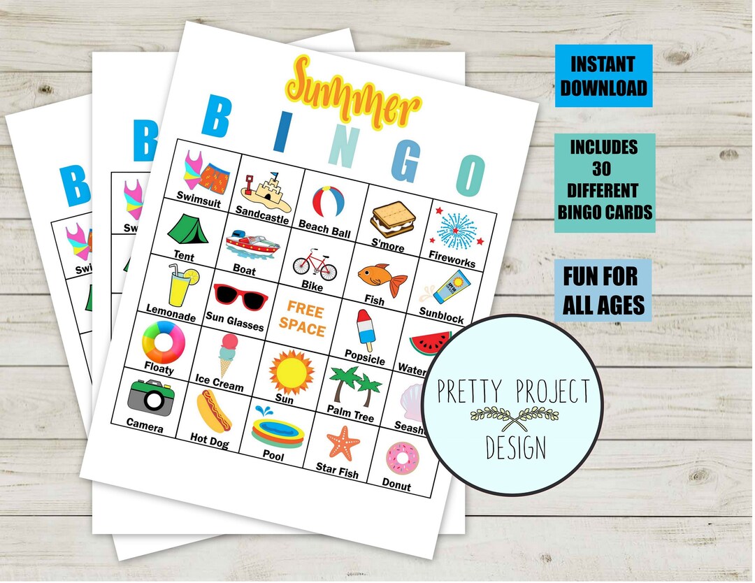 Summer BINGO - Etsy