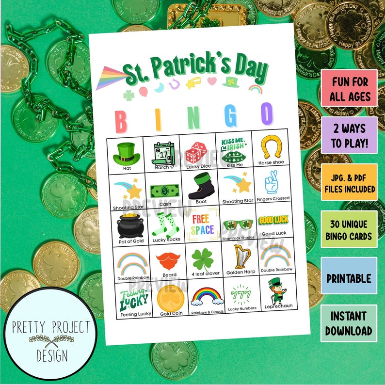 SAINT PATRICKS Day GAMES Bundle - Etsy