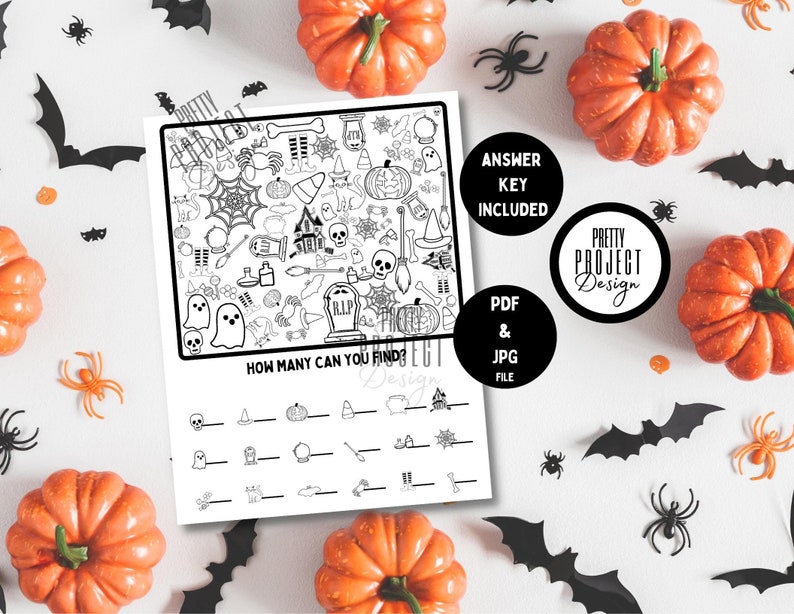 HALLOWEEN PRINTABLE Activity, Party Game - Etsy