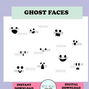 CUTE Ghost Bundle SVG PNG Jpg - Etsy