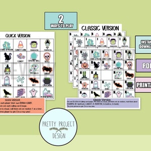 PASTEL HALLOWEEN BINGO - Etsy