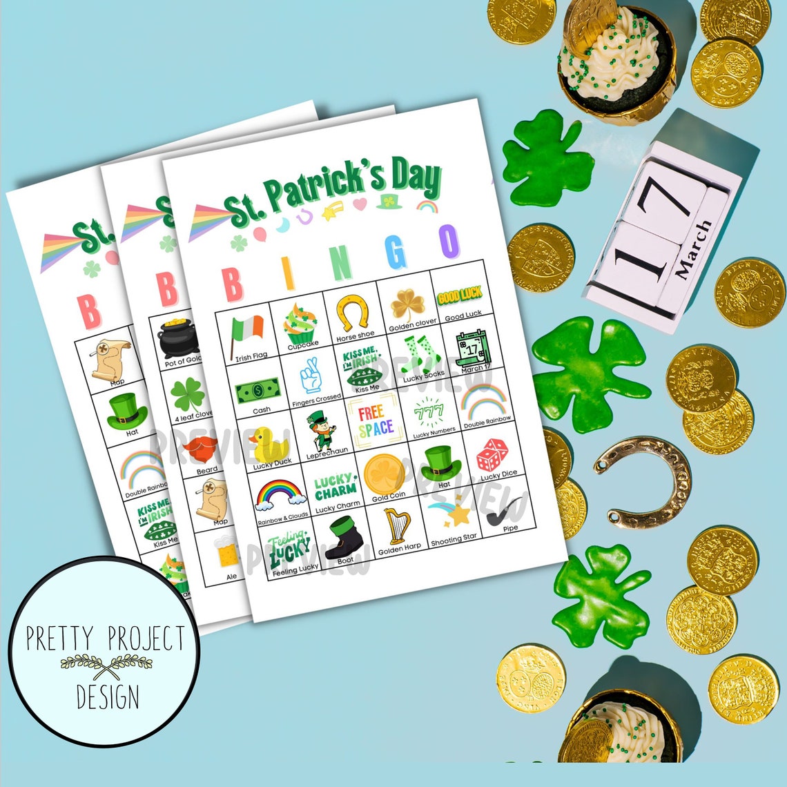 SAINT PATRICKS Day BINGO - Etsy