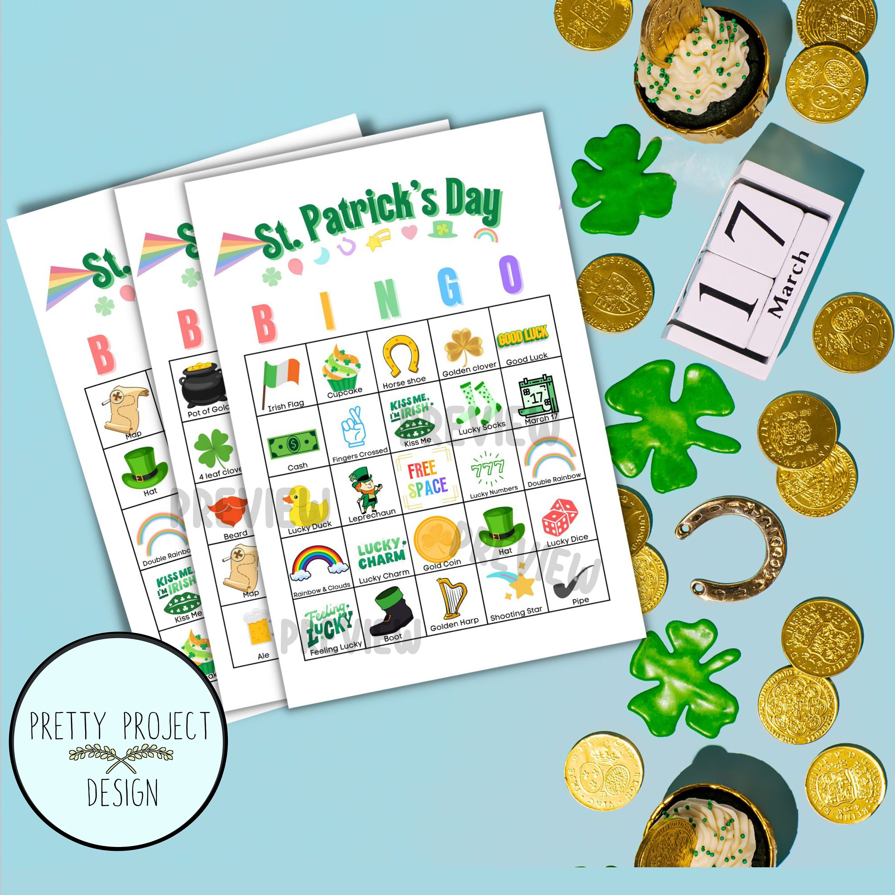 SAINT PATRICKS Day BINGO - Etsy