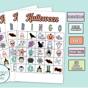 PASTEL HALLOWEEN BINGO - Etsy
