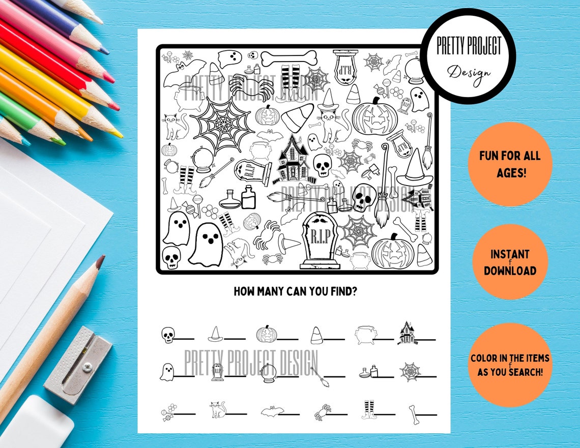 HALLOWEEN PRINTABLE Activity, Party Game - Etsy