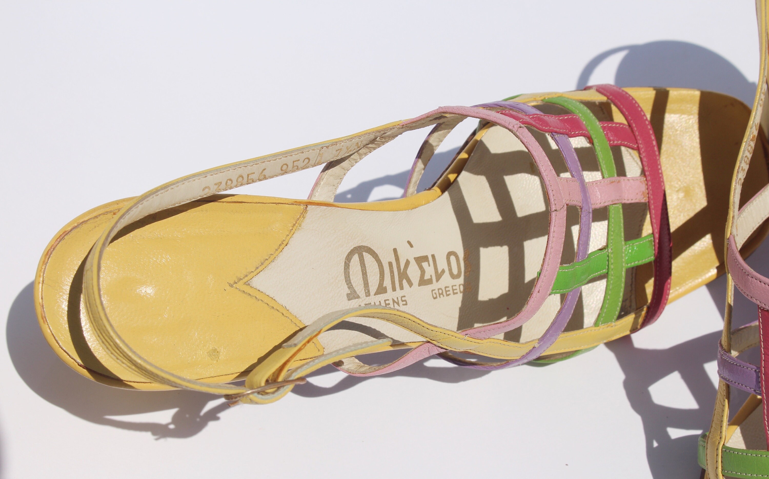Vintage 1960s Leather Sandals - Etsy