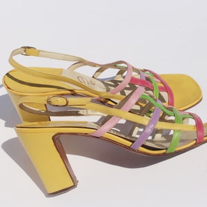 Vintage 1960s Leather Sandals - Etsy