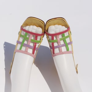 Vintage 1960s Leather Sandals - Etsy