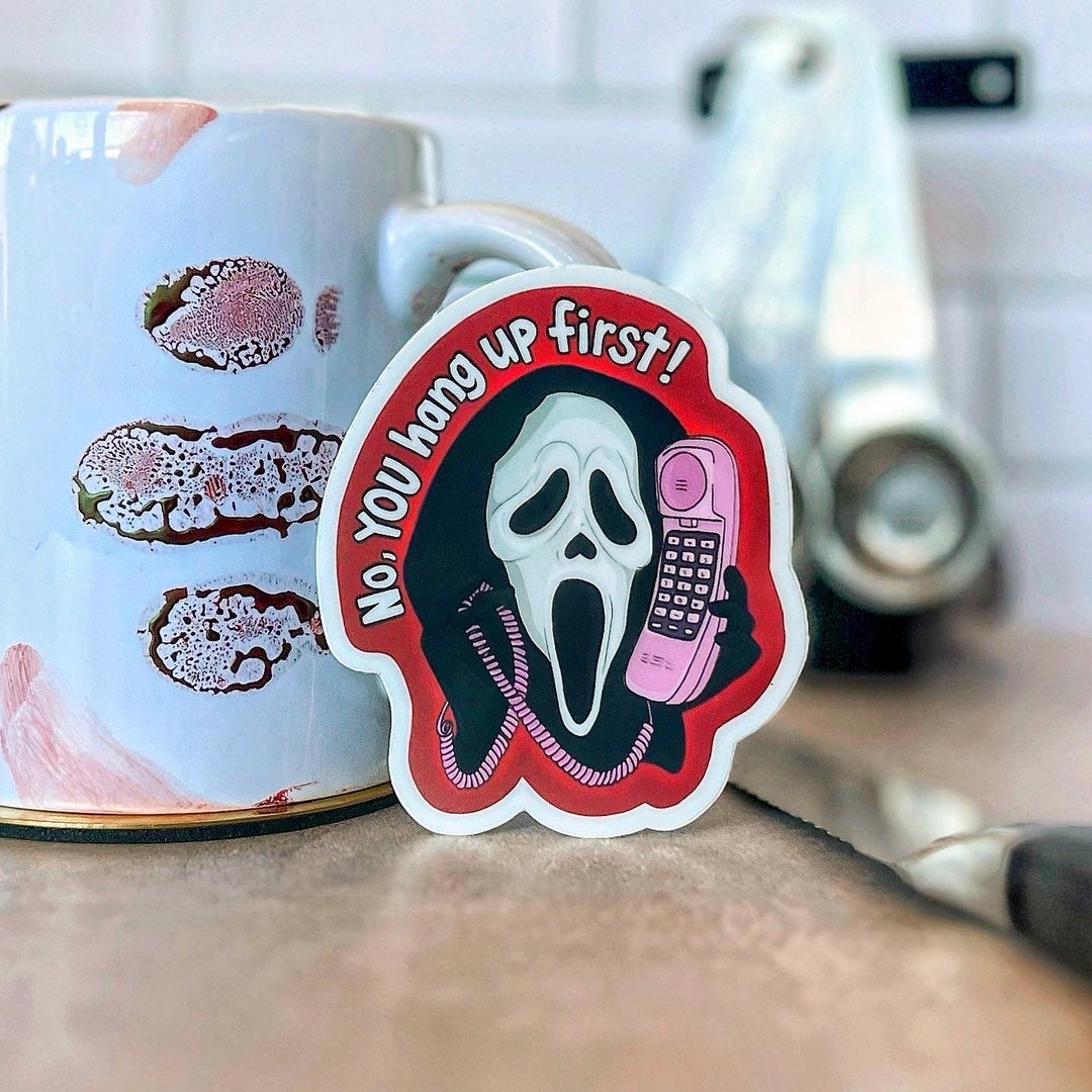 Ghostface Vinyl Sticker - Etsy