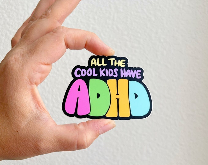 ADHD Vinyl Sticker - Etsy